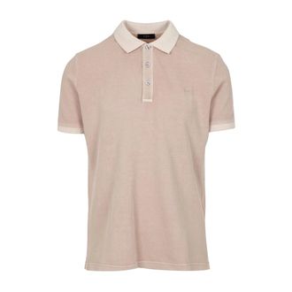Fay Homme, Tops, Rose, Taille: XL Polo &agrave; Corde