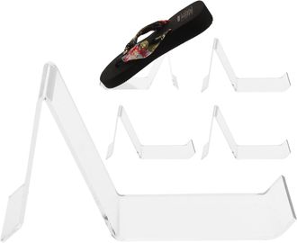 BESPORTBLE TOYANDONA 5 St&uuml;ck Acryl Schuh Displayst&auml;nder Transparent Bruchfest Schuhpr&auml;sentation f&uuml;r Schuhh&auml;ndler und Verkaufsst&auml;nde Wei&szlig;er Schuhpr&auml;sentationsst&auml;n