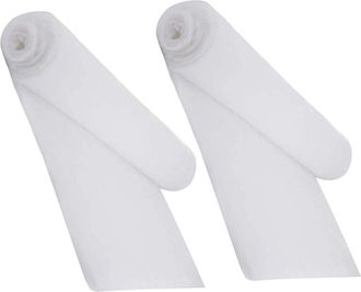 Lurrose 2 St&uuml;ck K&uuml;nstliche Weihnachtsschneedecken Dicke Flauschige Kunstschneeteppiche aus Polyesterfasern Wei&szlig;e Party und Weihnachtsbodendekoration f&uuml;r Selbs