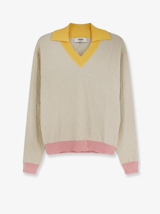 Fendi Cotton and silk sweater - FENDI - gender_Woman