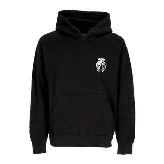 PROPAGANDA Schwarzer Point Hoodie Langarm Sweatshirt - - Sweatshirts & Hoodies - Herren - Schwarzk - XS