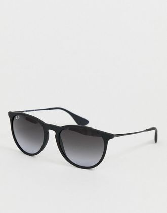 Ray-Ban Erika - Lunettes de soleil avec pont en trou de serrure - Noir RB4171 622/8G
