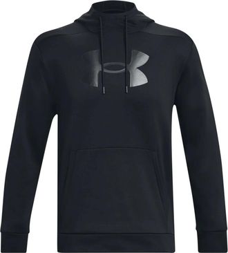 Under Armour Homme, Sweatshirts et sweats à capuche, Noir, Taille: XL Armour Fleece Big Logo Sweat à capuche
