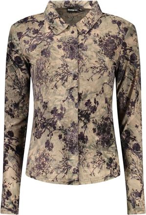 Desigual Naomi Gemustertes Hemd - - Blouses & Shirts - Damen - Beige - S