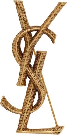 Saint Laurent snake-effect brooch - Gold