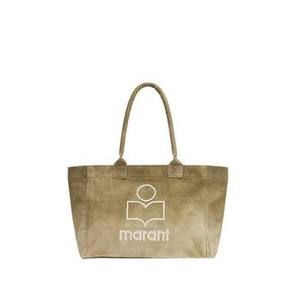 Isabel Marant Sac cabas zipp&eacute; en coton &agrave; logo
