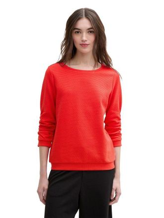 Tom Tailor Sweatshirt (1-tlg) Drapiert/gerafft