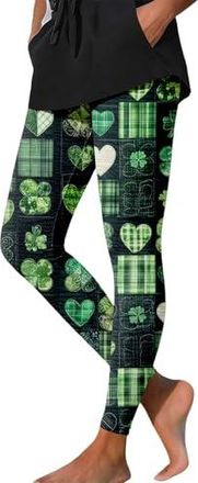 Generic St Legging pour femme - Taille haute - Anti-roulis - Legging de yoga - Legging d&eacute;contract&eacute; - Pantalon de grossesse dhiver, Noir, 3XL