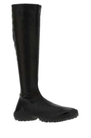 Miu Miu Nappa Leather Boot - Black
