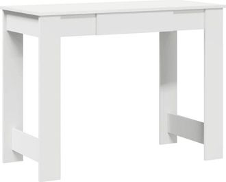 vidaXL Bureau blanc 100x45x75 cm bois dingénierie Vidaxl