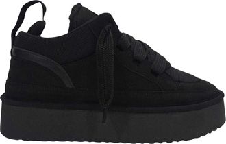 Jack Wills Snug Sneaker f&uuml;r Damen, Wildleder (Schwarz)