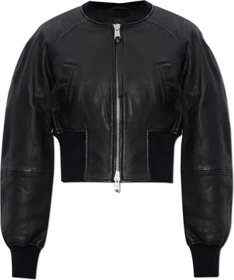 AllSaints Femme, Vestes, Noir, Taille: 36 FR Suri Leather Jacket