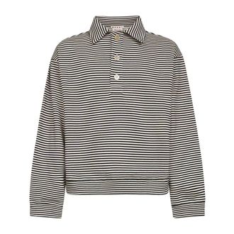 Marni Homme, Tops, Gris, Taille: M Polo à Rayures Noir Coton Italie