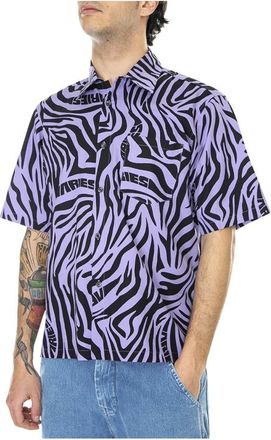 Aries Homme, Chemises, Multicolore, Taille: M Chemise Homme Manches Courtes Multicolore Coupe R&eacute;guli&egrave;re