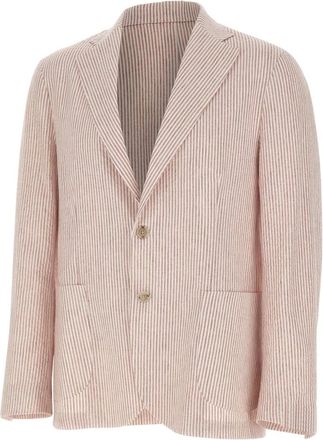 Barba Homme, Vestes, Rose, Taille: XL Easy J Mono Blazer