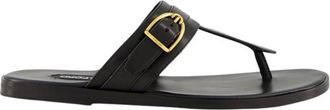 Tom Ford Homme, Chaussures, Noir, Taille: 40 EU Flip Flops