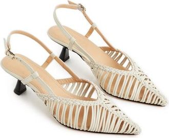 Souliers Martinez Slingback Acacias en cuir