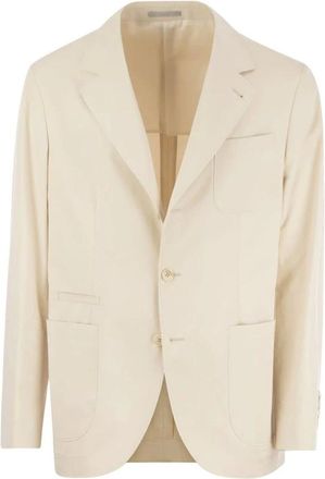 Brunello Cucinelli Homme, Vestes, Beige, Taille: 2XL Unstructured Blazer