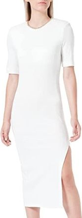 Just Cavalli Womens Dress, 102 White Smoke, 38