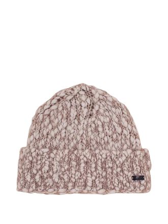 Fedeli bonnet en maille torsad&eacute;e - Rose