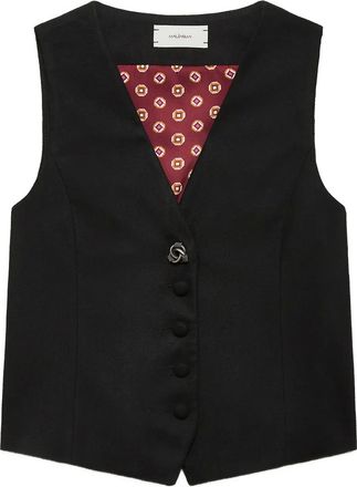 Maliparmi veston boutonné à col v - Noir