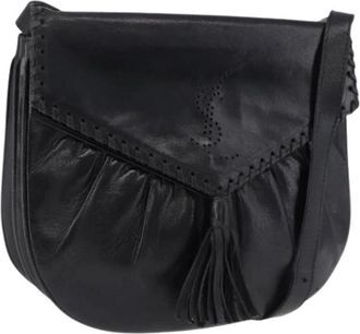 Saint Laurent Pre-owned Sac bandouli&egrave;re vintage en cuir - Femme - Pre-owned - Noir - Taille: ONE Size