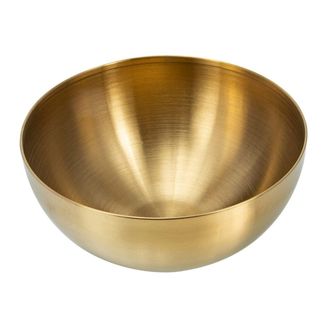 Garneck Edelstahl Salatsch&uuml;ssel 20cm Gold Mehrzweck Obstschale F&uuml;r K&uuml;che Und Restaurant Robuste Verdickte Metallschale F&uuml;r Salat Snacks Und Desserts