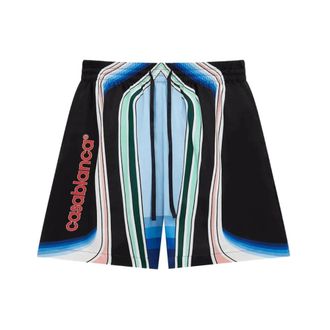 Casablanca Graphic Mountain Silk Shorts - - Shorts - Herren - Mehrfarbig - M