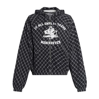Umbro Plaid Muster Sweatshirt - - Sport - Herren - Schwarzk - XL