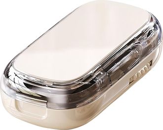 Generico Pillenschneider, tragbarer Medikamententeiler mit Behälter, wöchentliche Aufbewahrung und Schneider für Krankenschwestern, Schule, Zuhause, Krankenhau