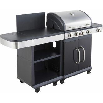 COOK IN GARDEN Cookin Garden - Barbecue gaz fidgi 4 + desserte