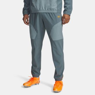 Under Armour Challenger Warm-up-Hose f&uuml;r Herren Washed Blaue Marine / High Vis Gelb XXL