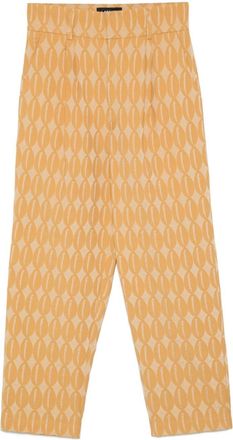 Labrum London Hose mit Monogramm-Jacquard - Nude