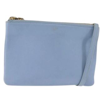 Celine Pochette Vintage en Cuir Pre-owned - Femme - Pre-owned - Bleu - Taille: ONE Size