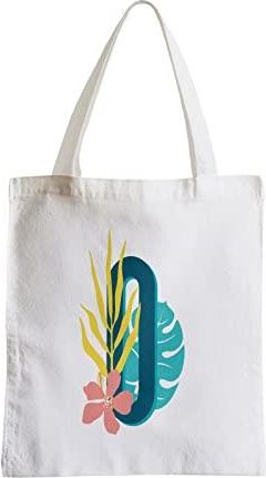Fabulous Grand Sac Shopping Plage Etudiant O Olivia Olga Lettre Pr&eacute;nom Fleurs Tropicale Exotique