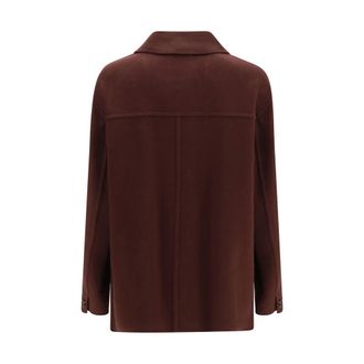 Max Mara Womens Bordeaux Wool Oves Aries Coat Clothing