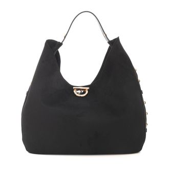 Liu Jo Gro&szlig;e Hobo Bag mit Logo und Nieten - - Bags - Damen - Schwarzk - ONE SIZE