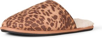 Amazon Essentials Damen Kuschelige Pantoffeln, Rosé Leopardenmuster, 39.5 EU