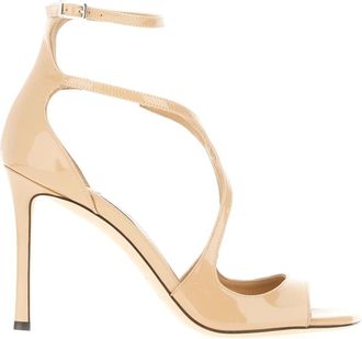 Jimmy Choo London Femme, Chaussures, Beige, Taille: 38 1/2 EU Azia 95 Sandales