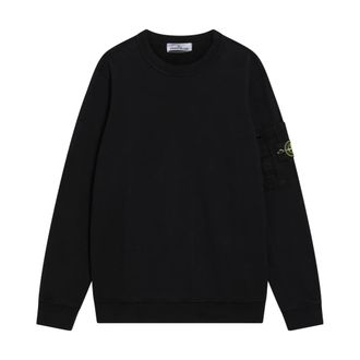 Stone Island Homme, Sweatshirts et sweats &agrave; capuche, Bleu, Taille: 2XL Crewneck SweaT-shirt