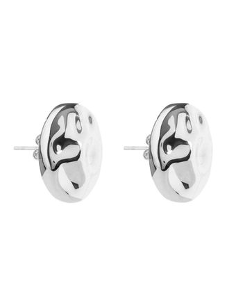 Federica Tosi Womens Earrings Rock Silver-Coloured Metal Metallic