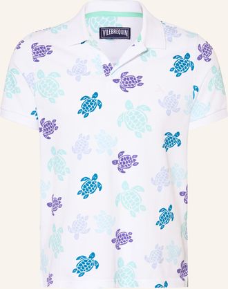 Vilebrequin Piqu&eacute;-Poloshirt Ronde Des Tortues Casual Fit weiss