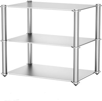 Generic Offener CD-Player-Ständer HiFi Rack, Audio-Komponenten Entertainment-Center, HiFi Regal Audio Schrank Alu AV-Medienständer, für Audioanlage Stereoanla