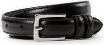 Saison 1865 dünner ledergürtel - schwarz