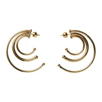Panconesi Solar Triple-Hoop Ohrringe - - Accessories - Damen - Gelb - ONE SIZE