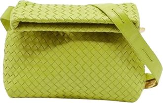 Bottega Veneta Sac bandouli&egrave;re en cuir Pre-owned - Femme - Pre-owned - Vert - Taille: ONE Size