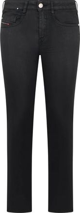 Diesel Femme, Jeans, Noir, Taille: W25 Pantalon en denim coupe droite