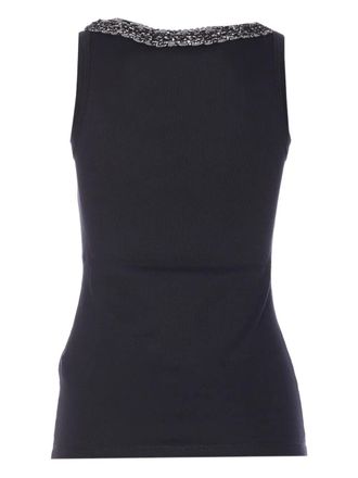 Fabiana Filippi Womens Crew-Neck Embellished-Trim Tank Top Ss26 W