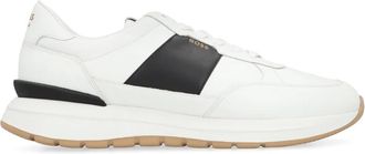 HUGO BOSS Homme, Chaussures, Blanc, Taille: 39 EU Jace Leather Low-Top Baskets