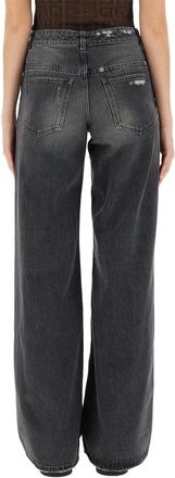 Givenchy Oversize Cotton Jeans - Black